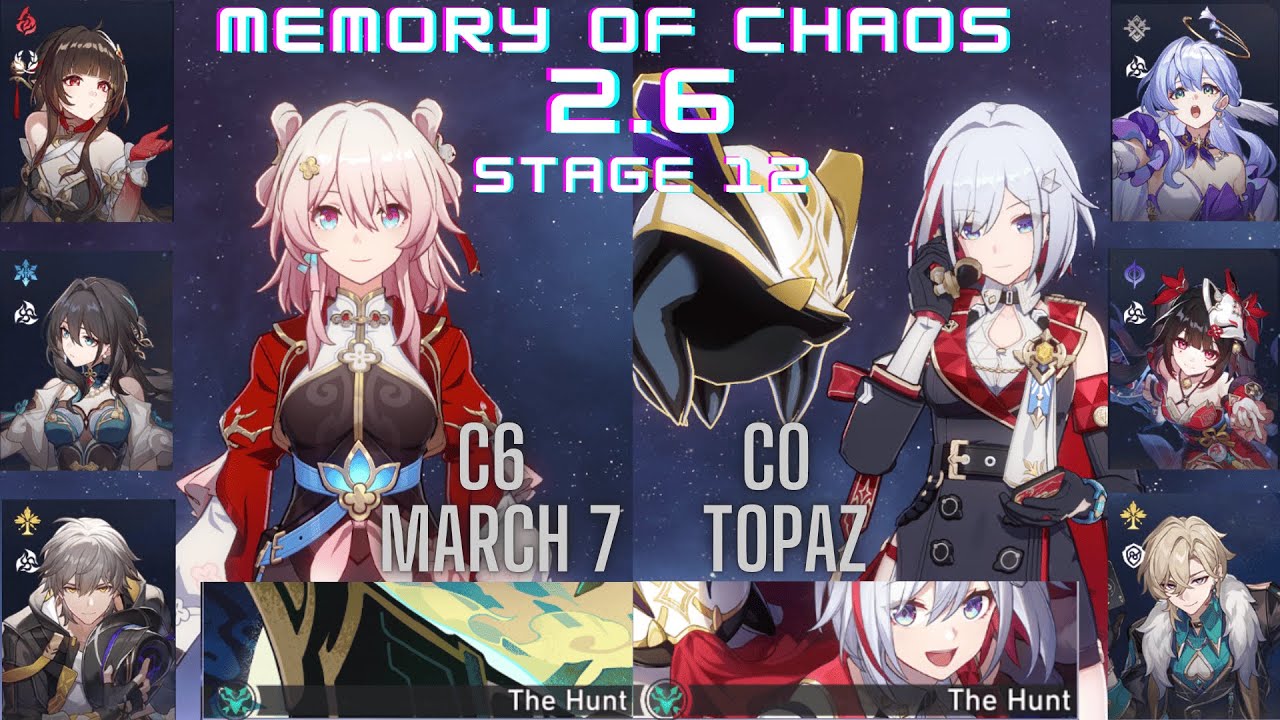 E6 March 7th & E0 Topaz Memory of Chaos Honkai: Star Rail - YouTube