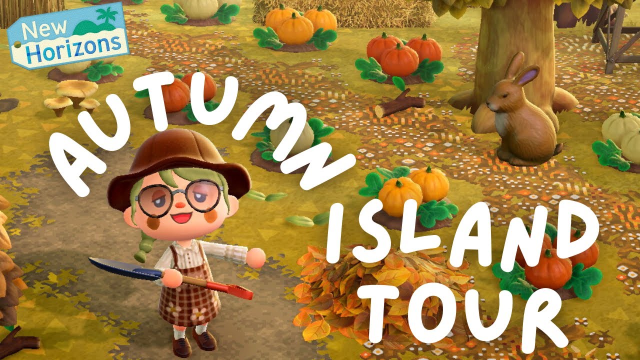 Cozy Fall Town Island Tour 🍂 Animal Crossing New Horizons - YouTube