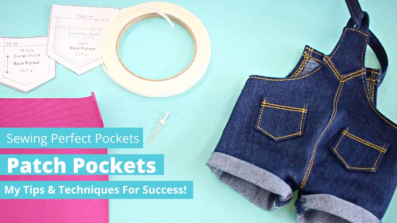 How To Sew Patch Pockets and Slash Pockets - My Tips and Tricks! - YouTube