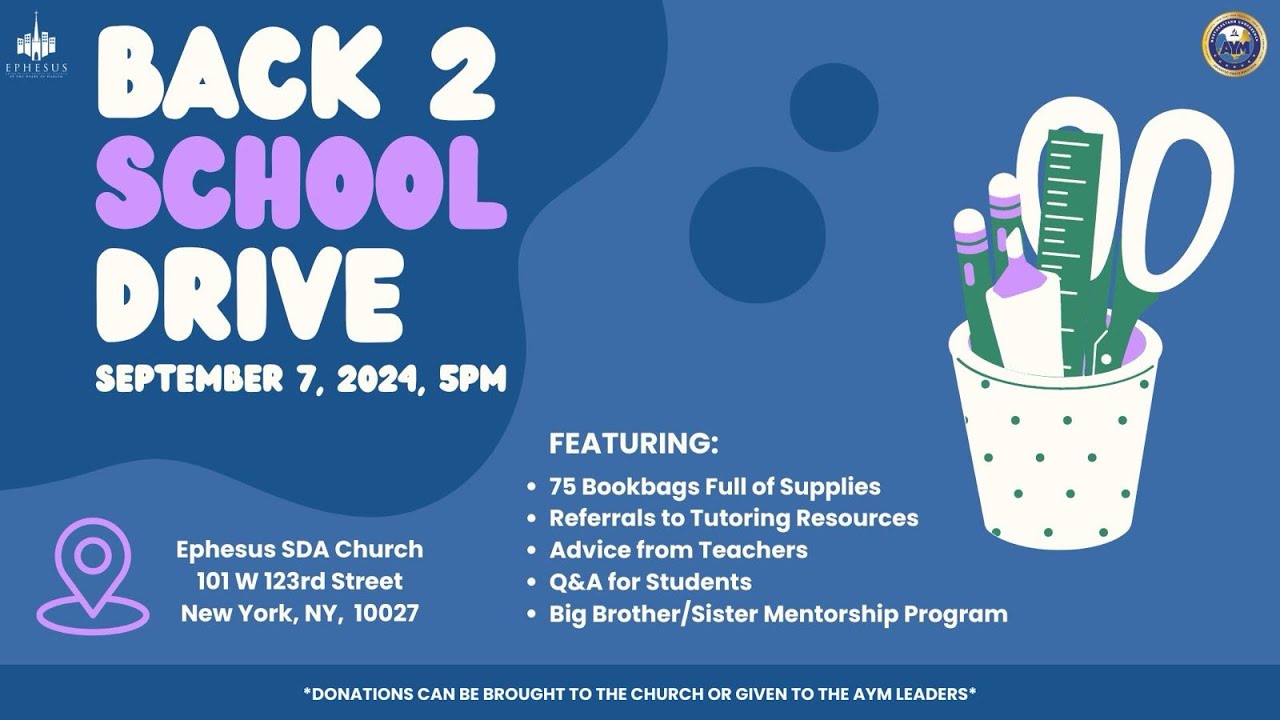 AY's "Back 2 School Drive" - 9/7/24 - YouTube