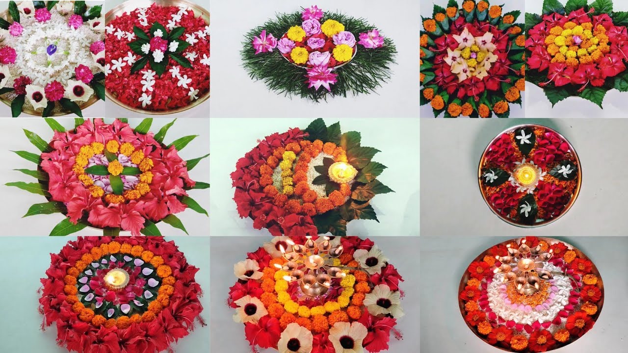 Different Types of Thali Decoration//Thali Decoration Ideas//Thali ...