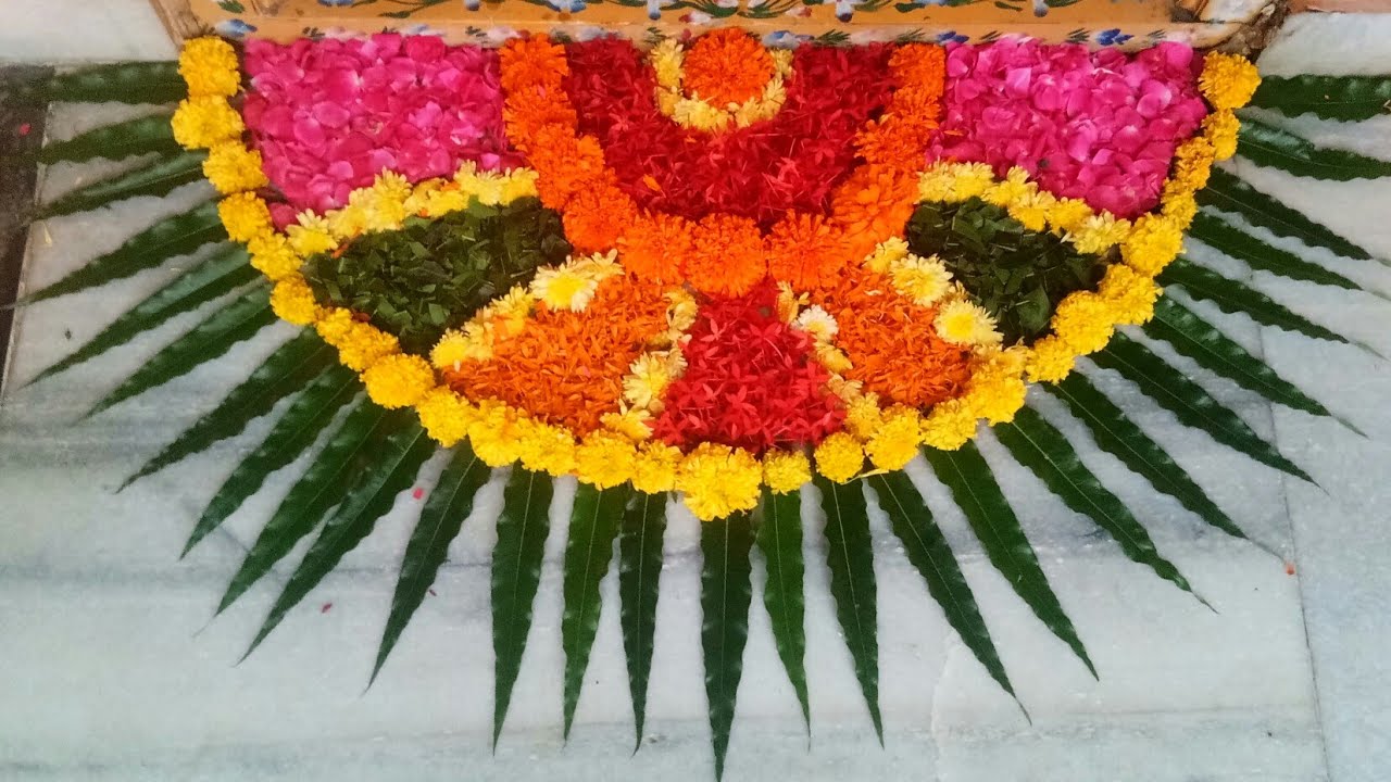 Last Minute|Quick|Easy|Onam Latest|Pookalam|Flower|Rangoli|Designs|Any ...
