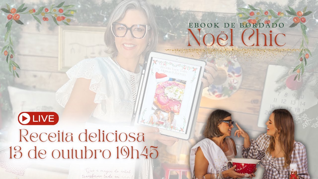 Ebook de bordado - Noël Chic - Receita - Tarte tatin Oignon & Burrata ...