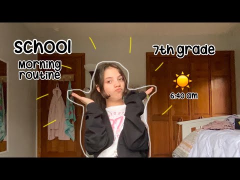 School morning routine 7th grade (spring edition 23) - YouTube