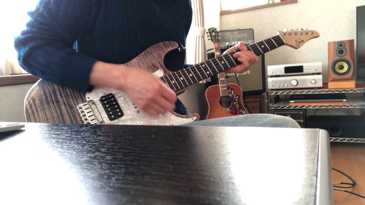 Bogner Atma 80s modern George Lynch Backing Track improvise solo - YouTube