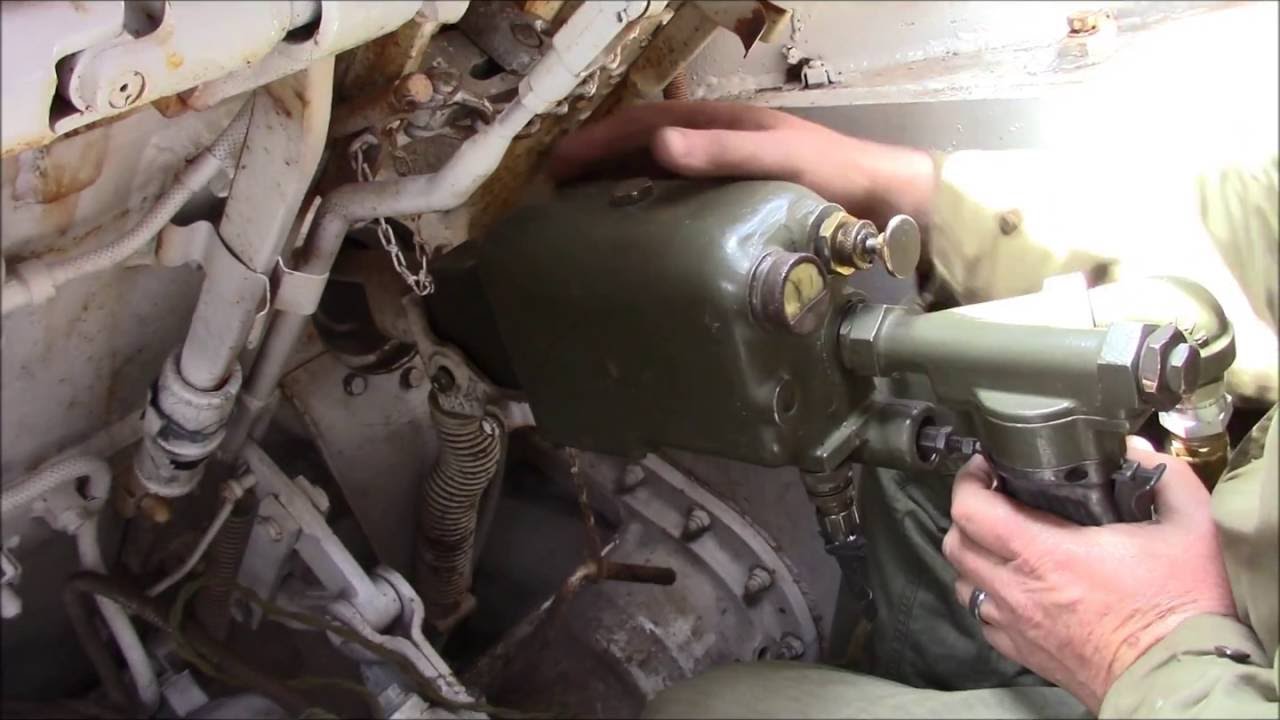 Preparing to fire M3 Flame Thrower in WWII Stuart Tank 22 May 2016 ...