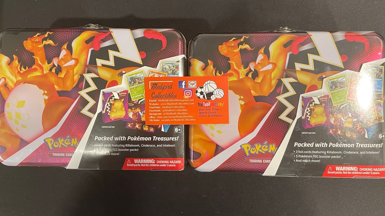 Another Pokémon Box Break with Connor! Fall 2020 Pokemon Tins - YouTube