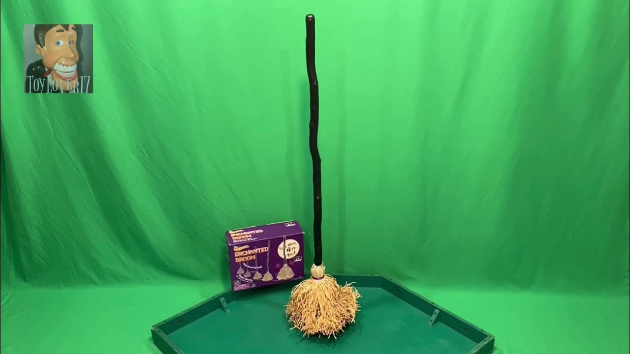 Seasonal Visions 4ft Musical Enchanted Broom - YouTube
