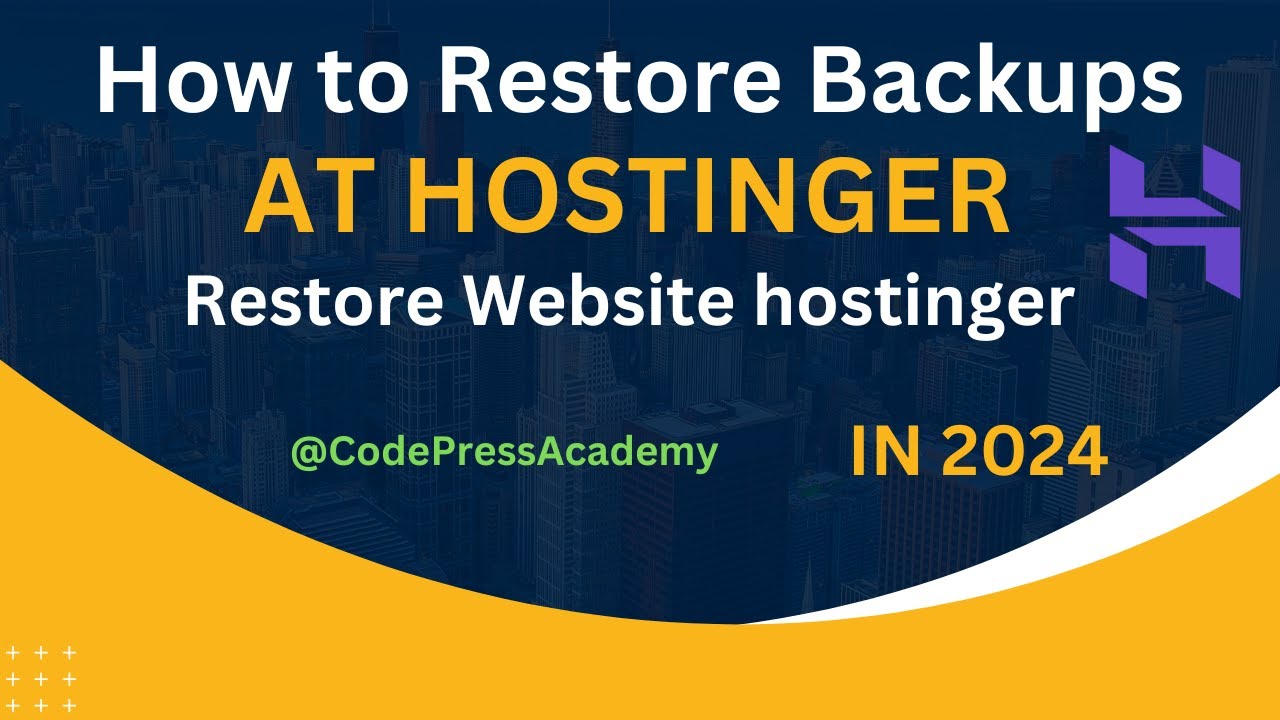How To Restore Backups At Hostinger Restore Website Hostinger File 1132