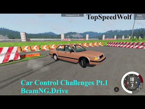 Car Control Challenges Pt. 1 - BeamNG.Drive - YouTube