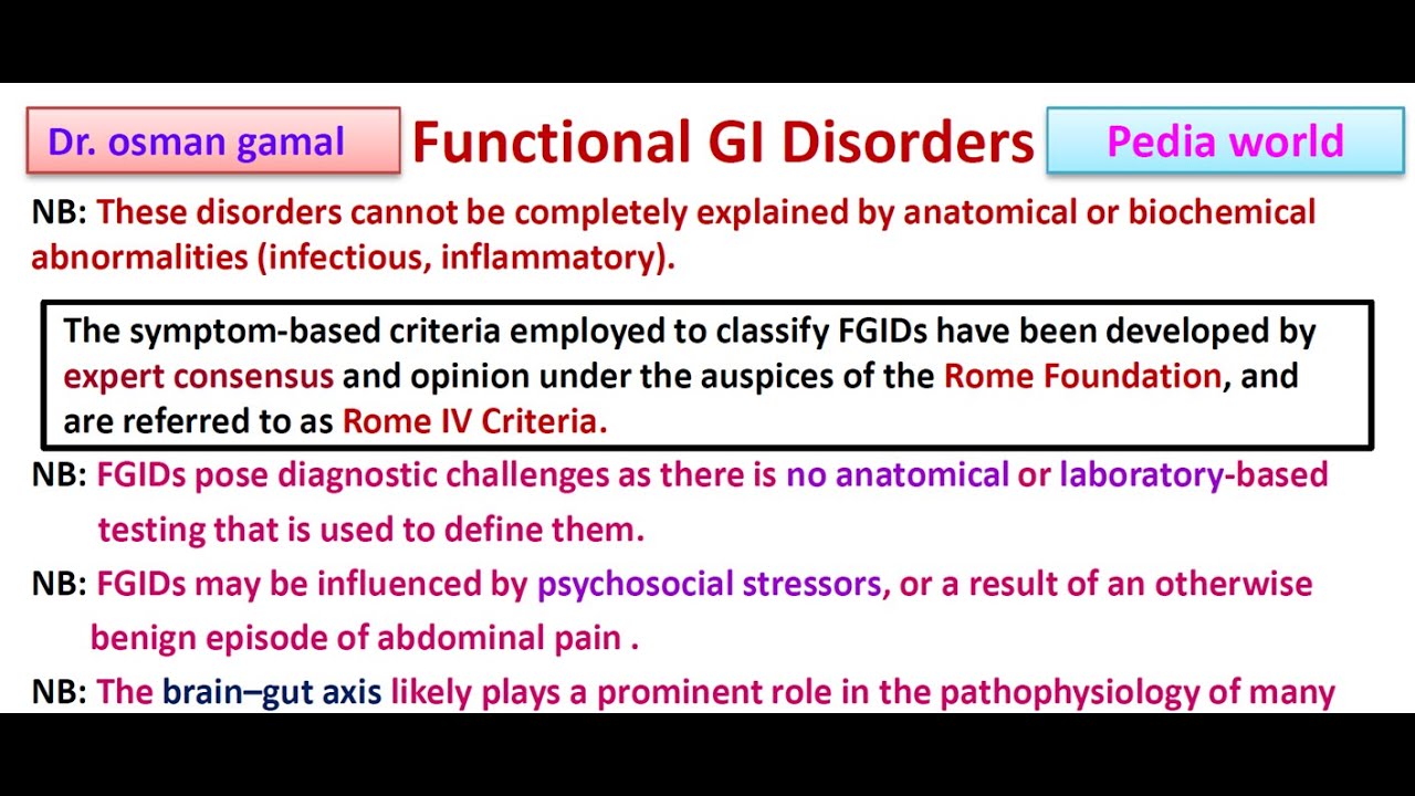 functional GIT disorders - YouTube