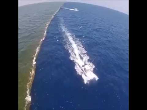 wow........two color sea... - YouTube