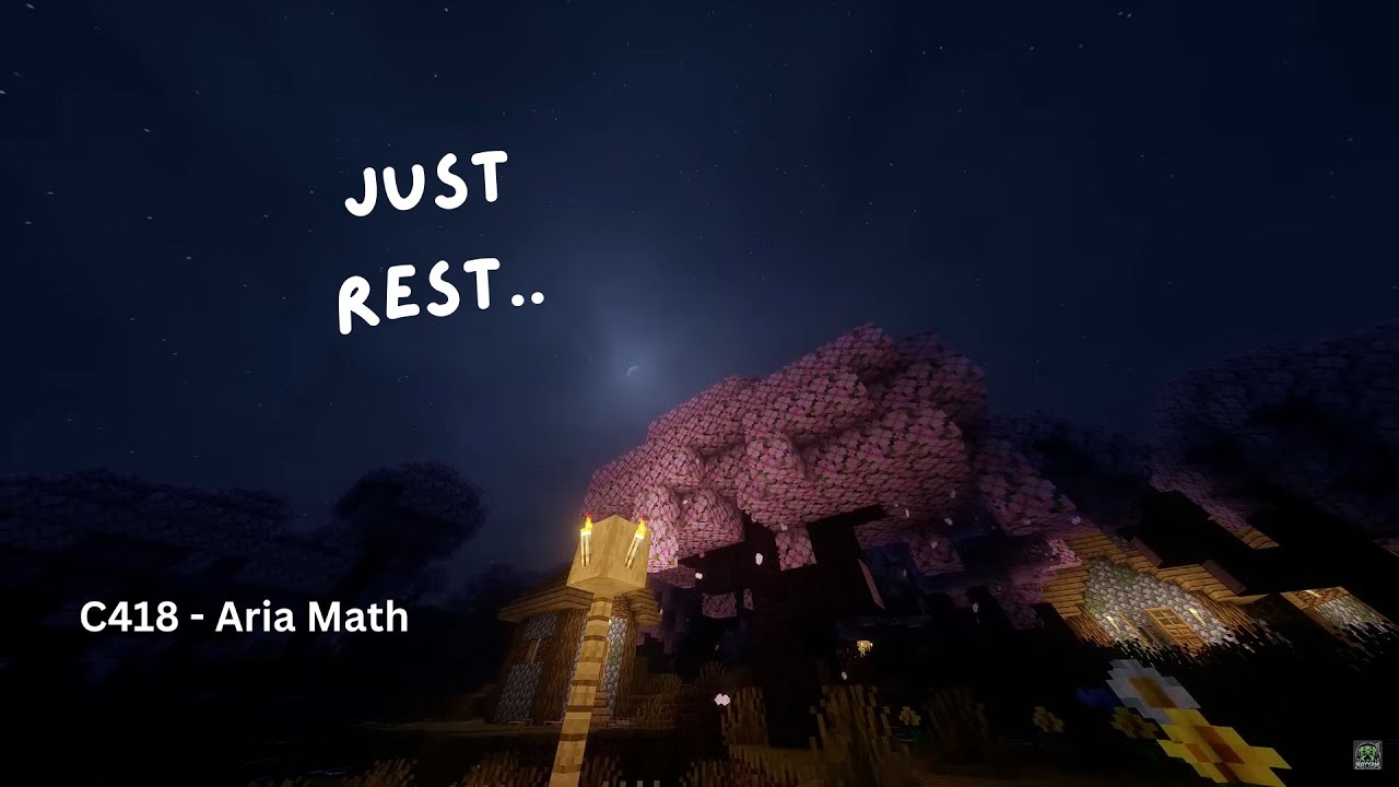 C418 – Aria Math (Volume Beta) | Japanese Cherry Grove 2.5 Hour Loop | Relaxing Minecraft ...