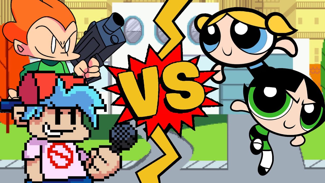 M.U.G.E.N. Battles | Boyfriend/Pico vs Bubbles/Buttercup - YouTube