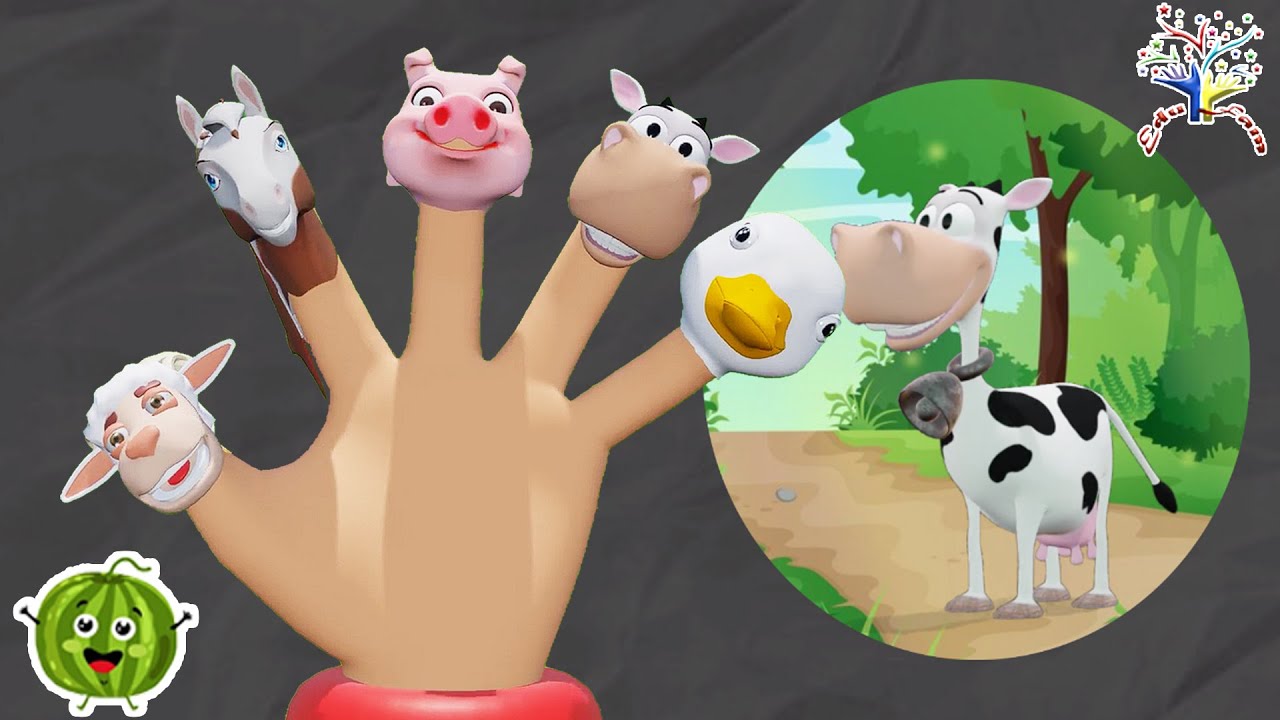 Animal Finger Family AF6 | Farm Animal Song | Nursery Rhymes | EduFam # ...
