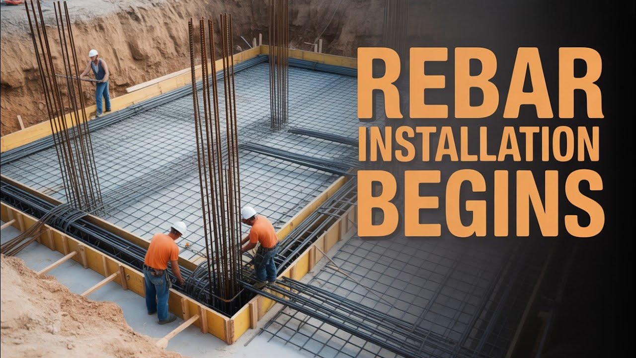 Timelapse: Blinding Concrete to Raft Steel Rebar Installation | Real ...