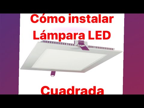 Cómo instalar una Lampara LED (cuadrada) en cielo raso PVC te enseño ...