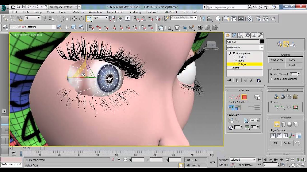Tutorial UV Mapping de los Ojos - YouTube