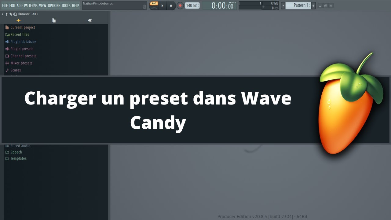Fl Studio tutoriel fr - Charger un preset dans Wave Candy - YouTube