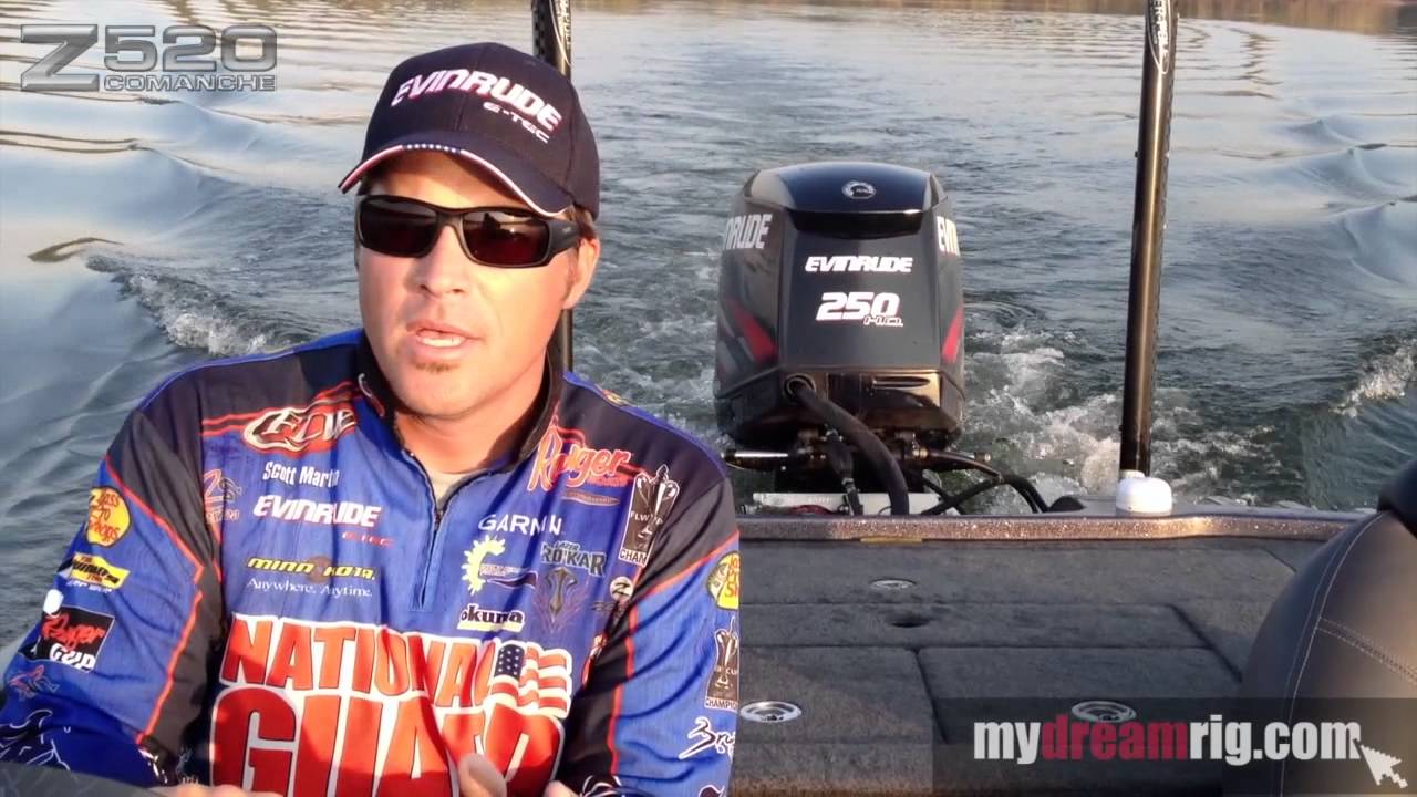 Scott Martin on Ranger Bass Boats powered by Evinrude - YouTube