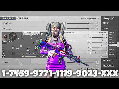 NEW UPDATE 4.3🔥BEST SENSITIVITY CODE + CONTROL SETTINGS BGMI/PUBG MOBILE