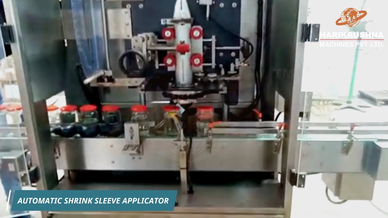 Automatic Shrink Sleeve Applicator Machine for Round Glass Jars by ...