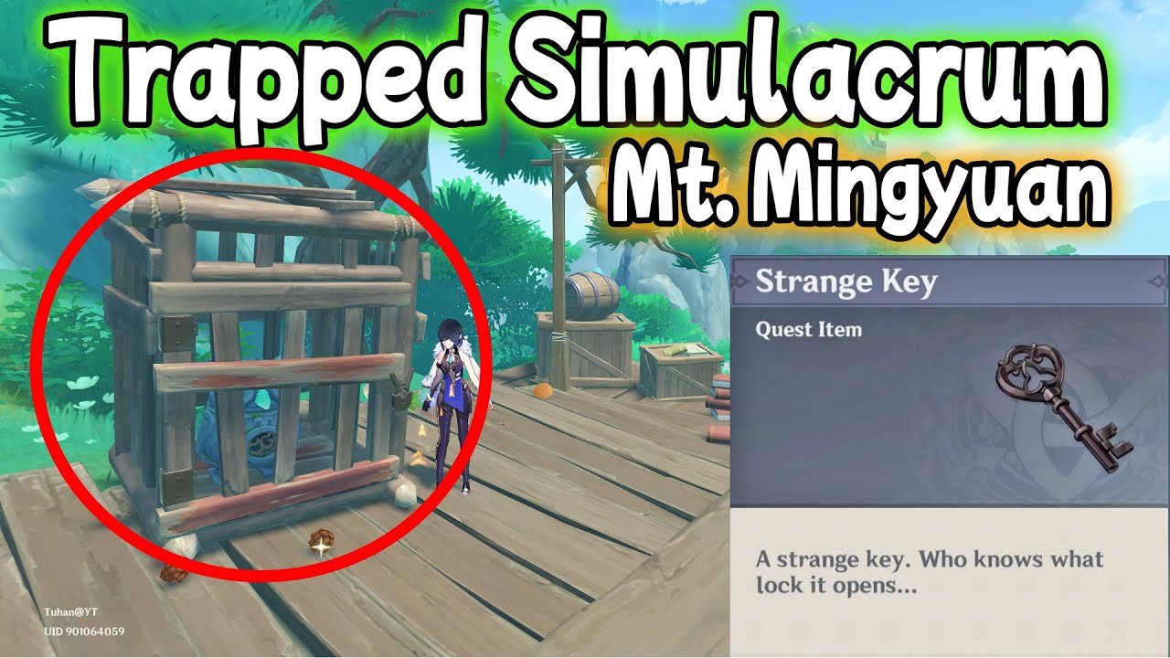 Locked Simulacrum Strange Key | South of Mt. Mingyuan | Liyue 4.4 Genshin Impact - YouTube