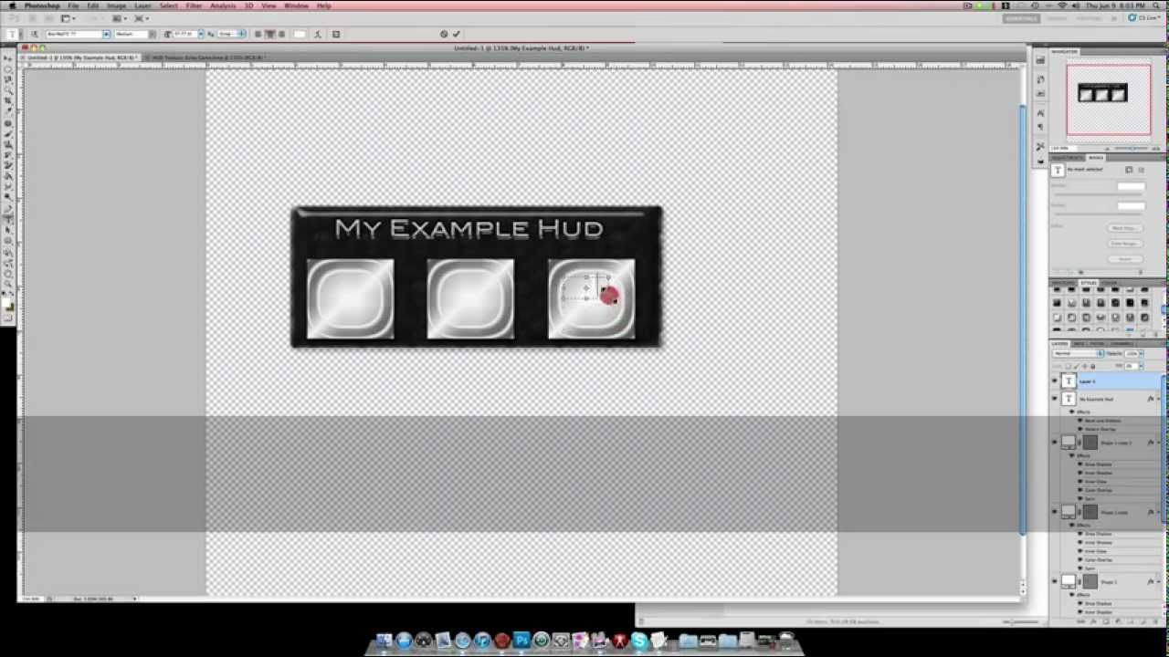 Photoshop Tutorials: Making a HUD - YouTube