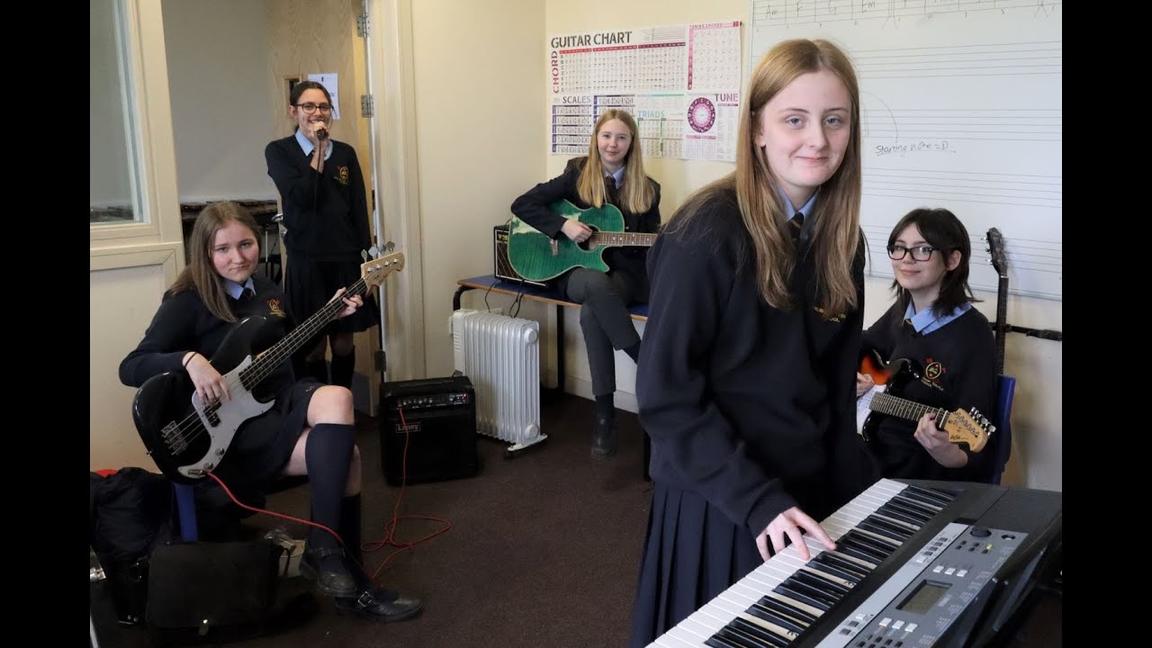Cymbal - Archbishop Temple Year 9 group perform 'Chandelier' - YouTube