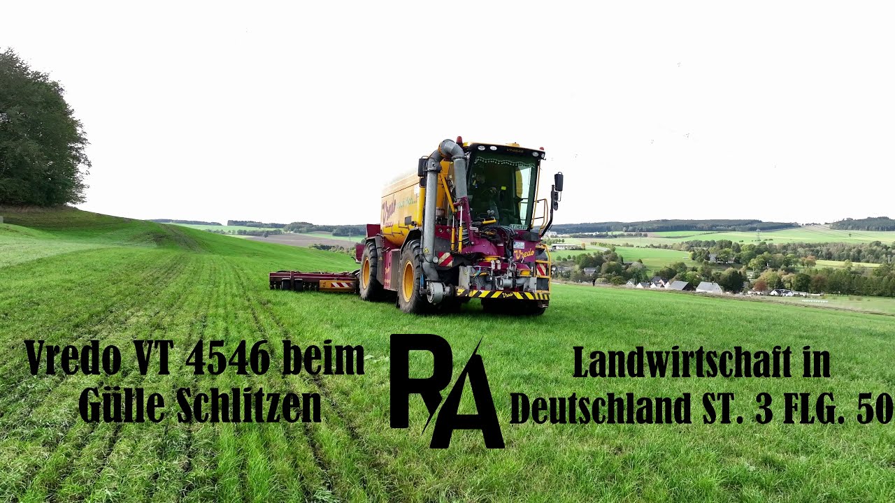 Vredo VT 4546 beim Gülle Schlitzen| Landwirtschaft in Deutschland ST 3 ...