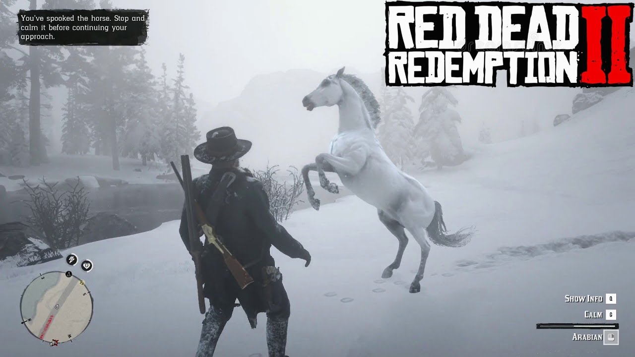 Red Dead Redemption 2 | WHITE ARABIAN HORSE Location| How to tame it ...
