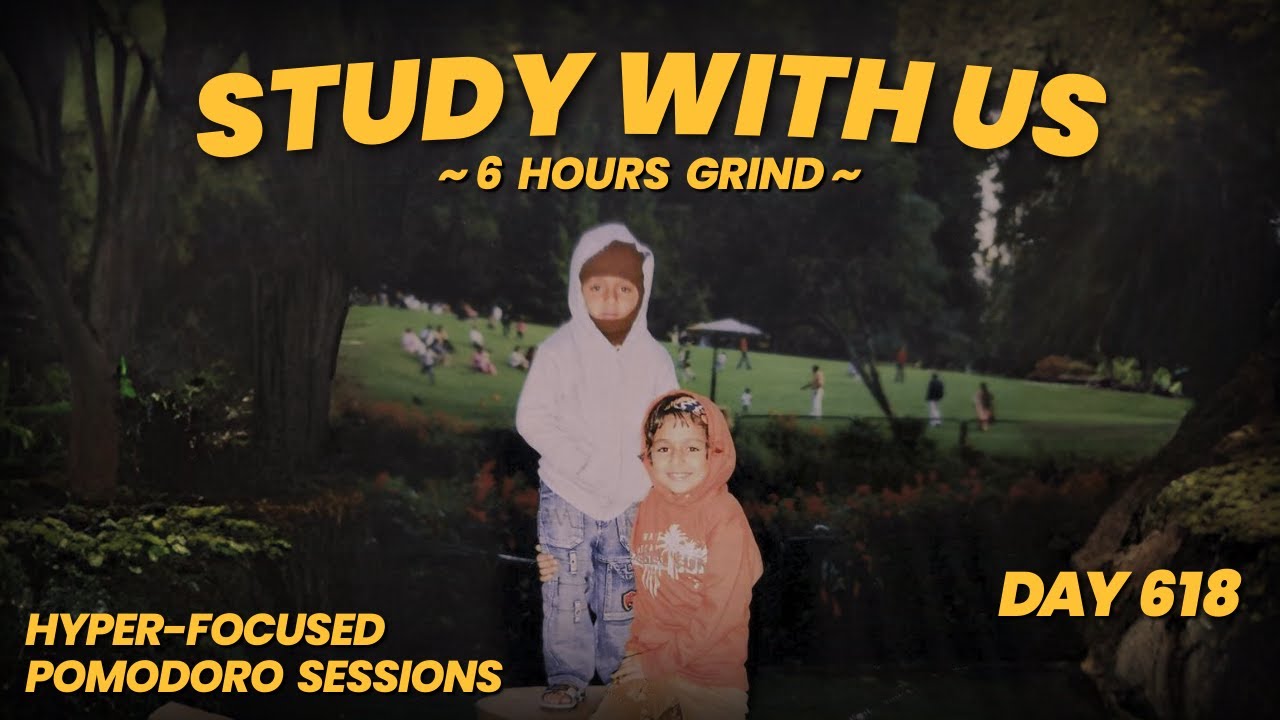study with us live // 6 HOURS⚡HyperFocused JEE 2024 Grind 🌦️ rain+lofi & pomodoro┃Mighty90™ DAY ...