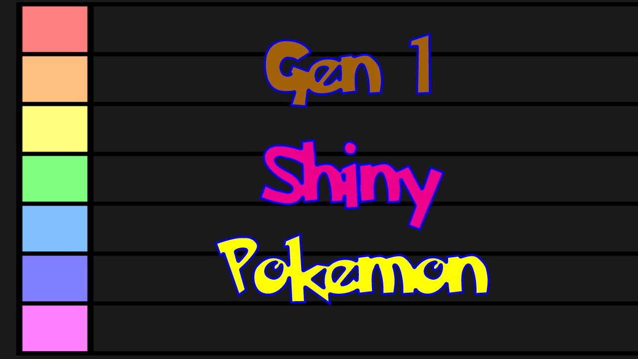 Gen 1 Shiny Pokemon Tier List! - YouTube