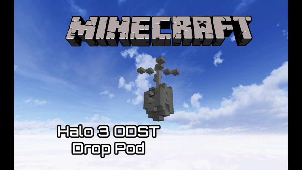 Minecraft - Halo 3 ODST (Drop pod) tutorial - YouTube