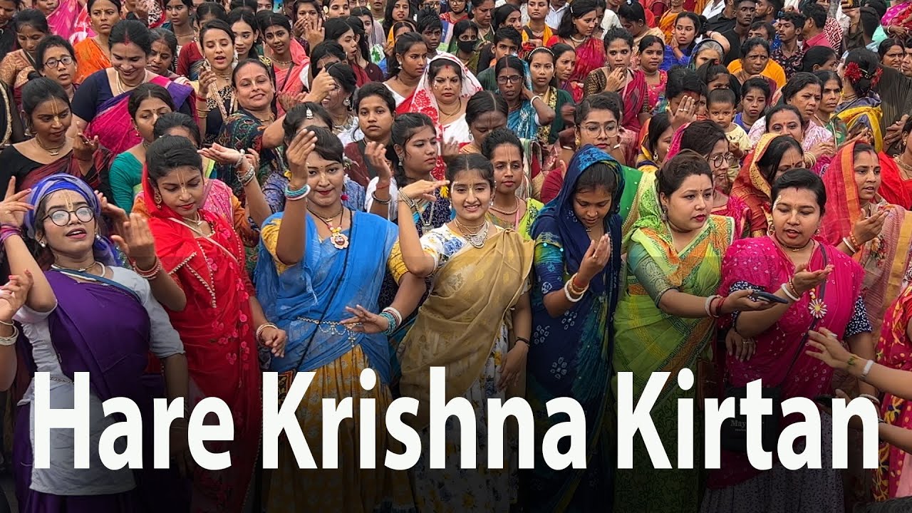Hare Krishna Hare Rama Mantra || Harinam Sankirtan || Iskcon TV Dhaka ...