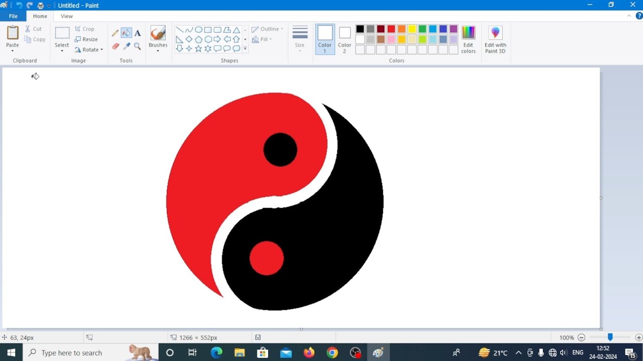 Ms paint 🎨 best graphics design kaise kare || Computer me ms paint ...