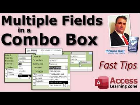 Display Multiple Fields in a Closed Combo Box in Microsoft Access - YouTube