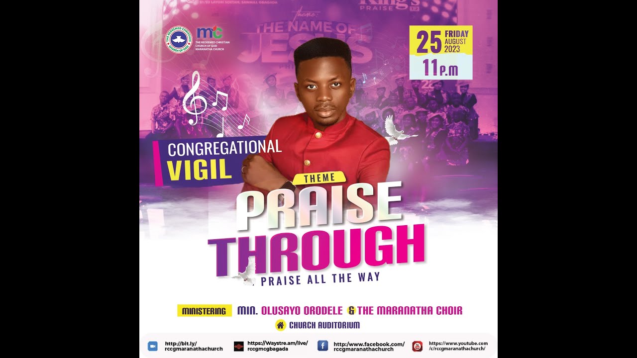 PRAISE THROUGH || PRAISE ALL THE WAY (SESSION 1) || 25-AUG-2023 - YouTube