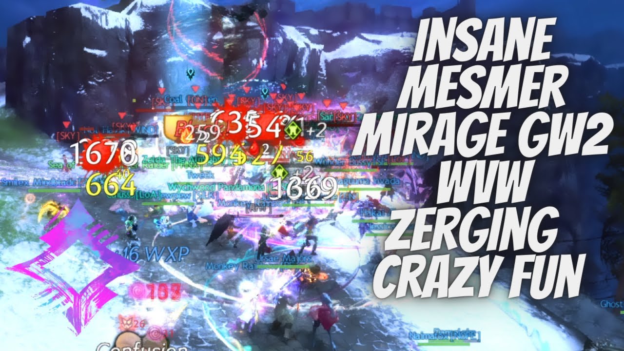 Insane Mesmer Mirage GW2 WvW Zerging - Crazy Fun in 2023! - YouTube
