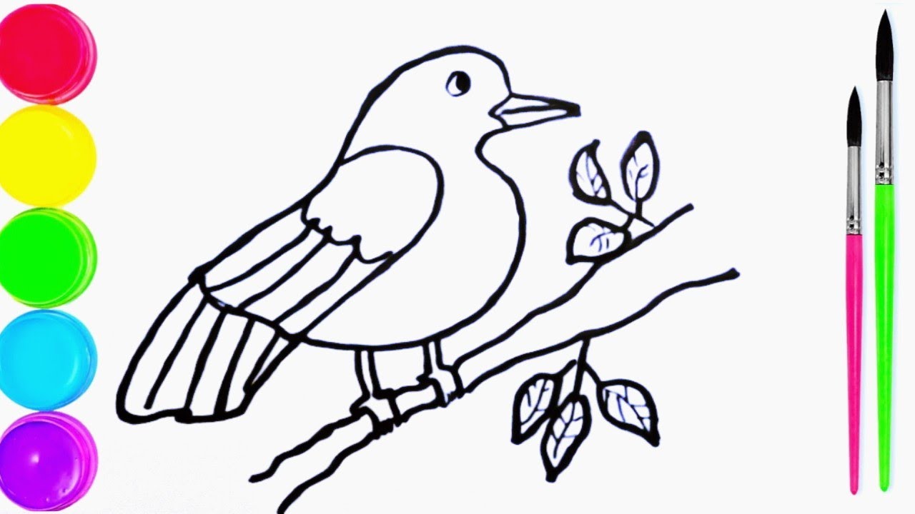 HOW TO DRAW A SIMPLE BIRD - YouTube