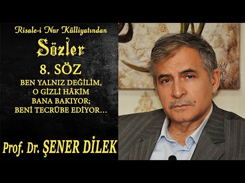 Prof. Dr. Şener Dilek - Sözler - 8. Söz - Ben Yalnız Değilim, O Gizli Hâkim Bana Bakıyor...
