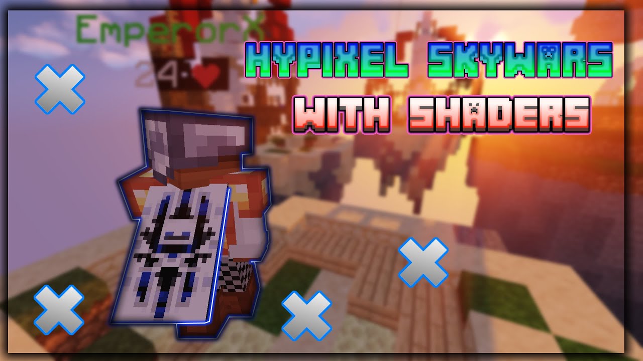 Skywars with shaders (Hypixel skywars) - YouTube