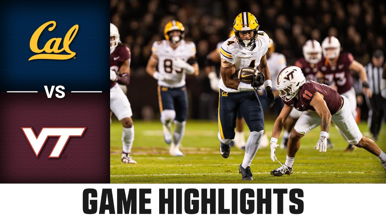 Cal vs. Virginia Tech Game Highlights | 2025 ACC Football - YouTube