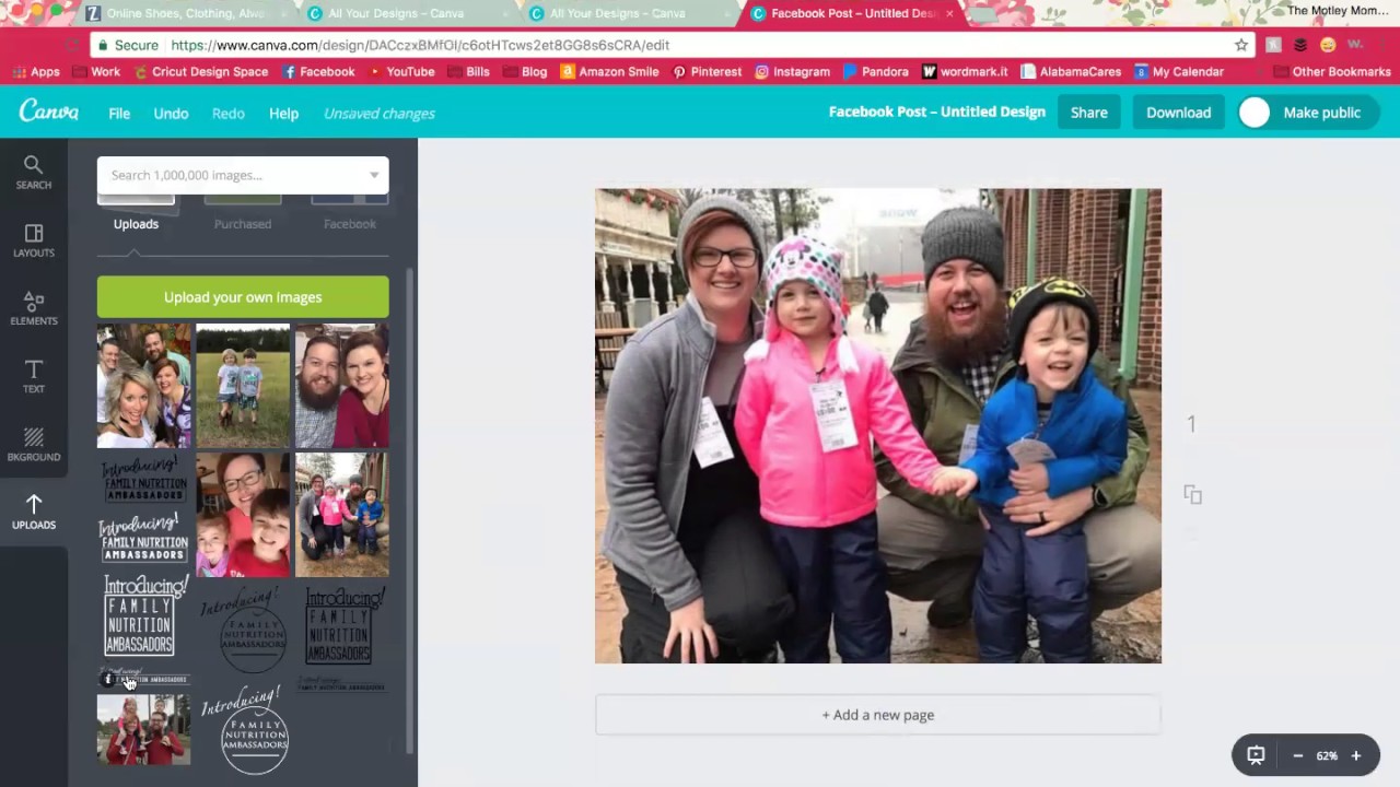 How to Overlay a Graphic onto a Photo Using Canva - YouTube