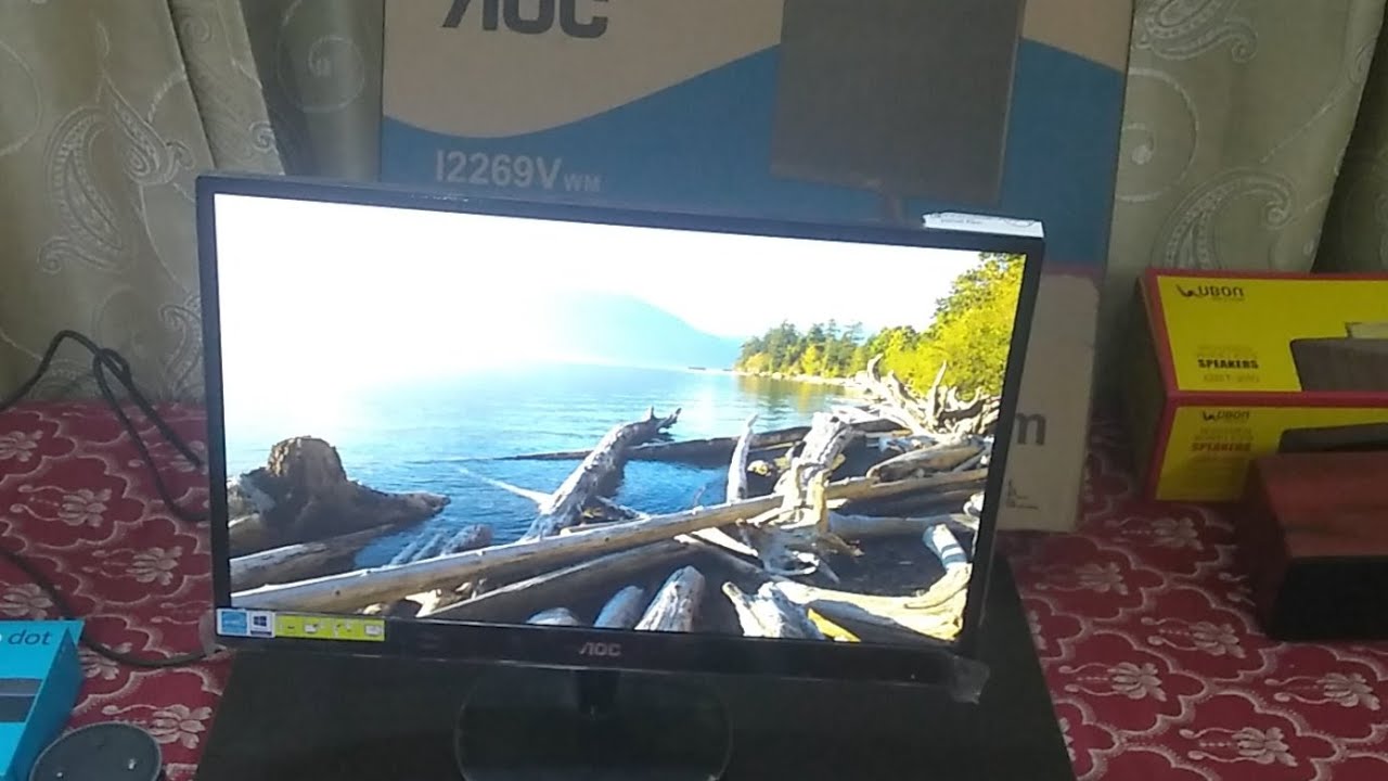 AOC i2269 21.5" Full HD LED Monitor : Close Look - YouTube