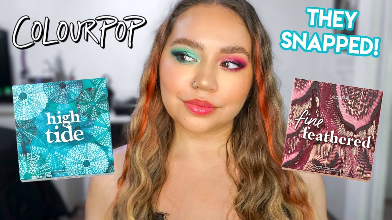 COLOURPOP HIGH TIDE & FINE FEATHERED PALETTES | SWATCHES, COMPARISONS ...