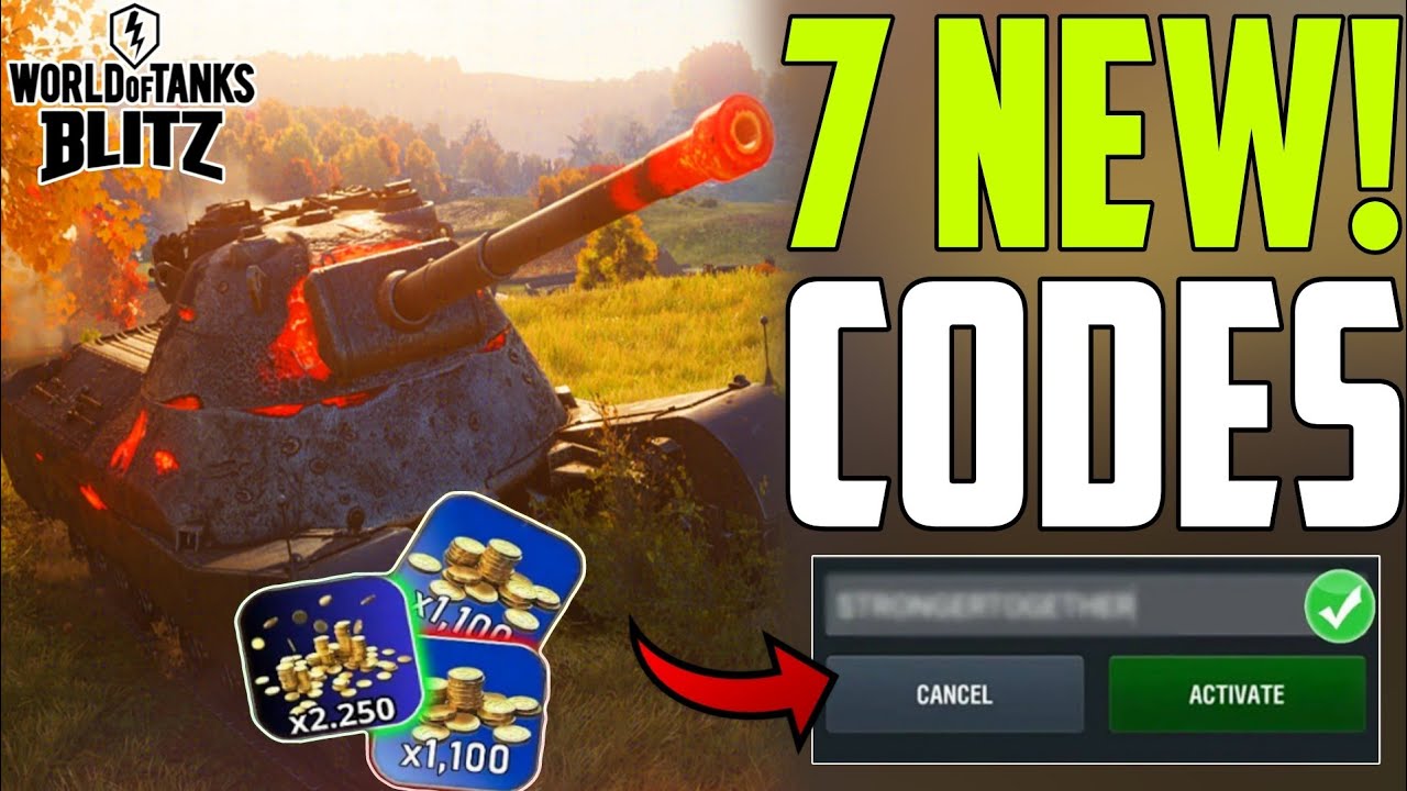 NEW ⚠️World Of Tanks Blitz Bonus Codes - WOT Blitz Codes - wot Codes ...