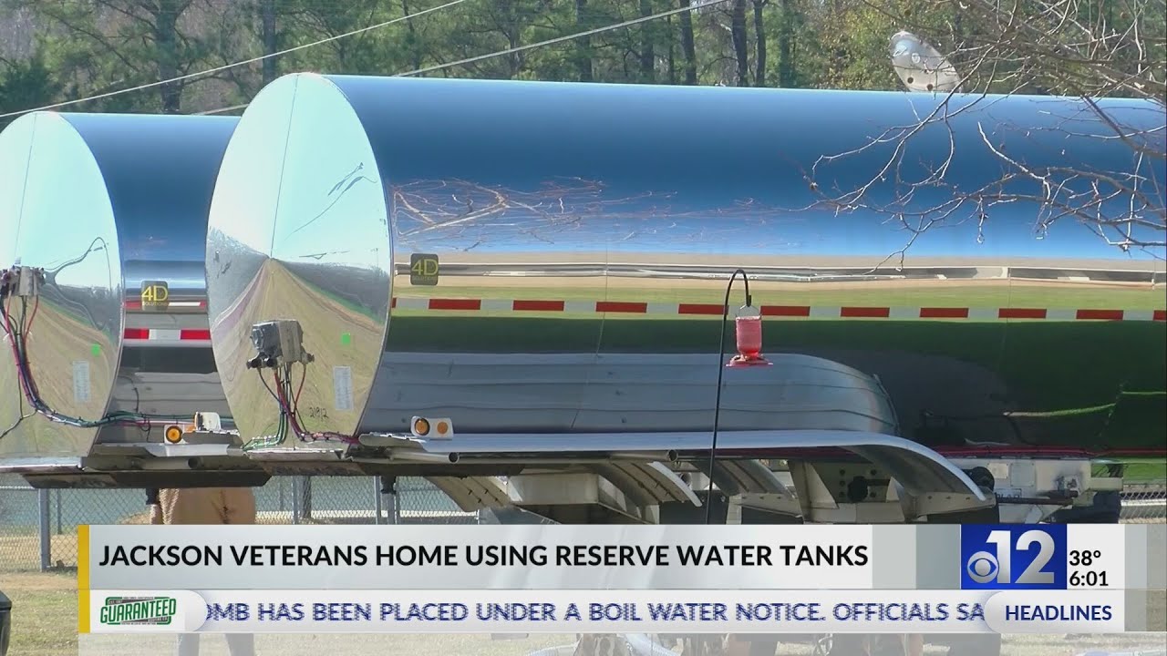 Jackson Veterans Home uses reserve water tanks - YouTube