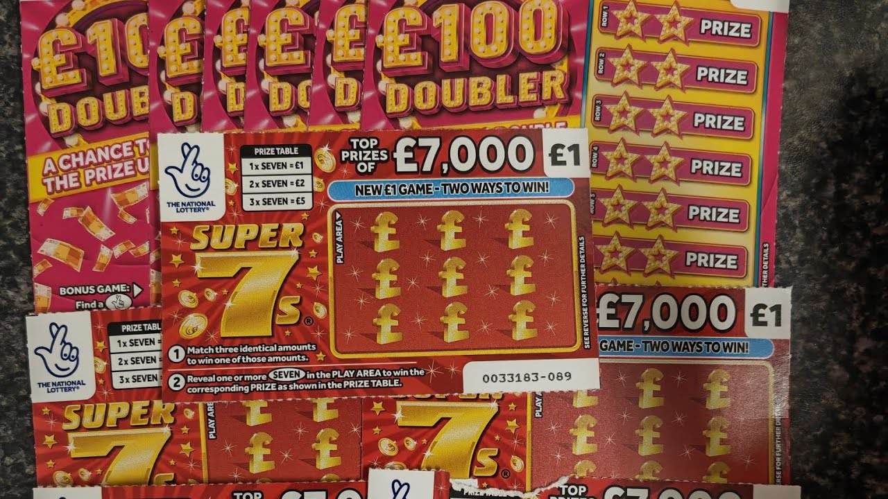 £100 DOUBLER v super 7s scratch cards £15 in play - YouTube