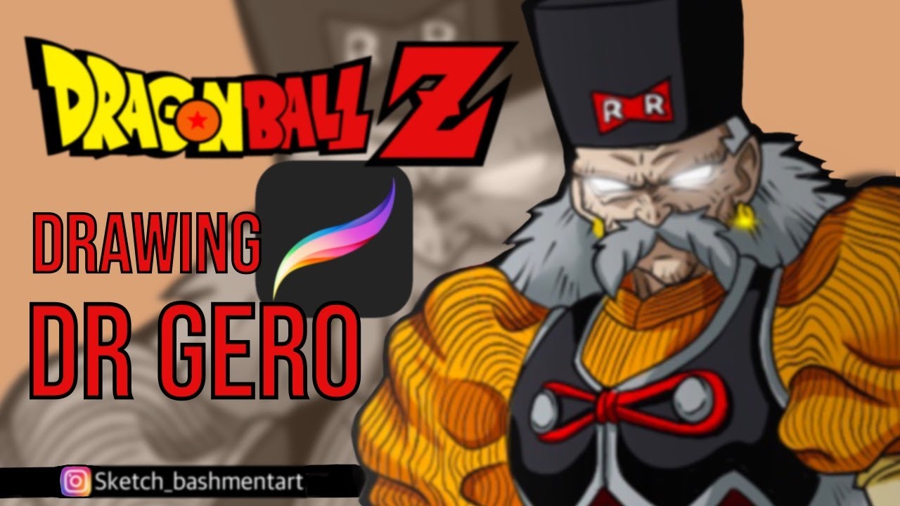 Drawing Ball Z Dr Gero Timelapse Drawing - YouTube